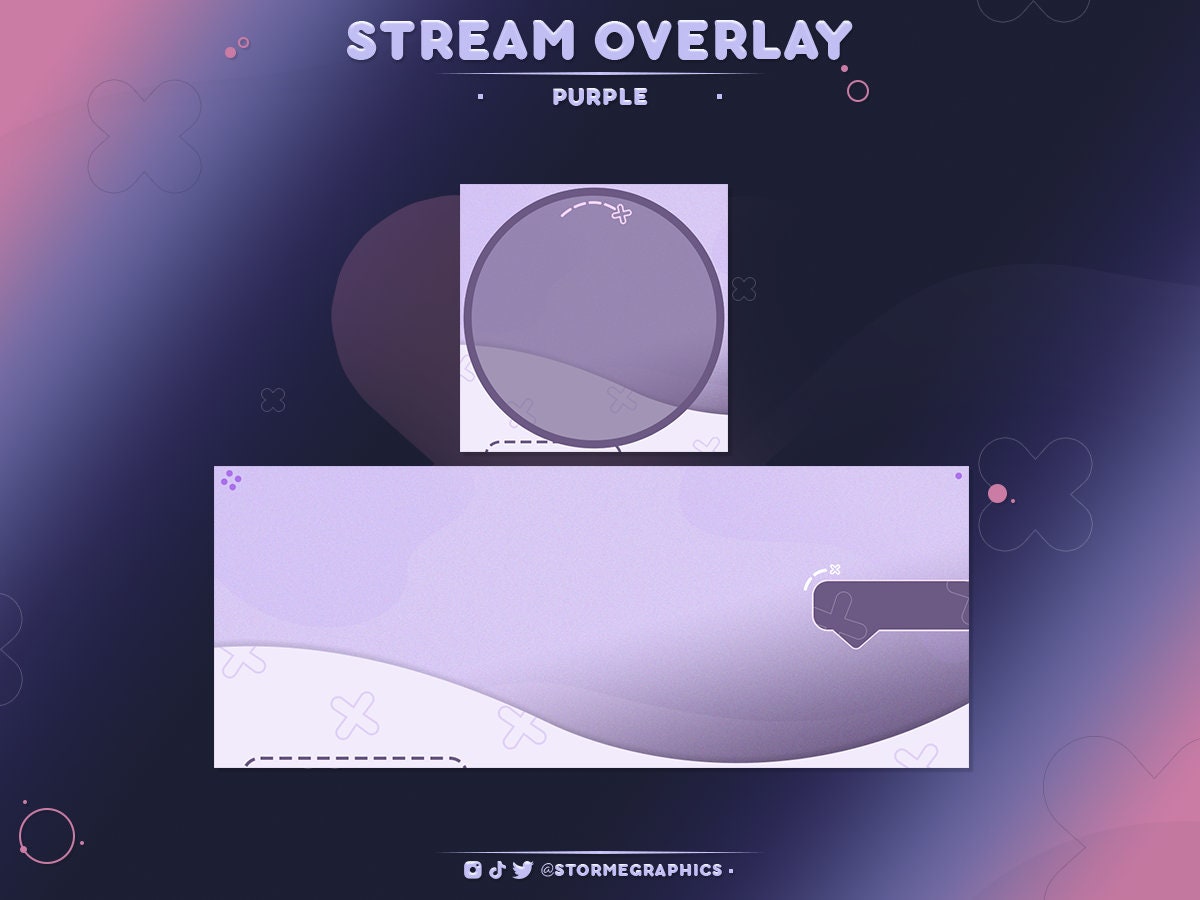 Animated Twitch Purple Overlay | Windows 98 Stream Package | Computer ...