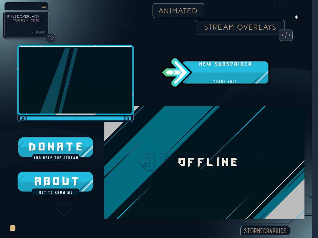 Animated DDR Blue Arcade Overlay | Dance Floor Stream Package | Dance ...
