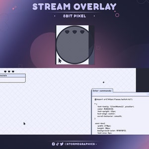 Animated 8bit Pixel Overlay | Computer Stream Package | Programer ...