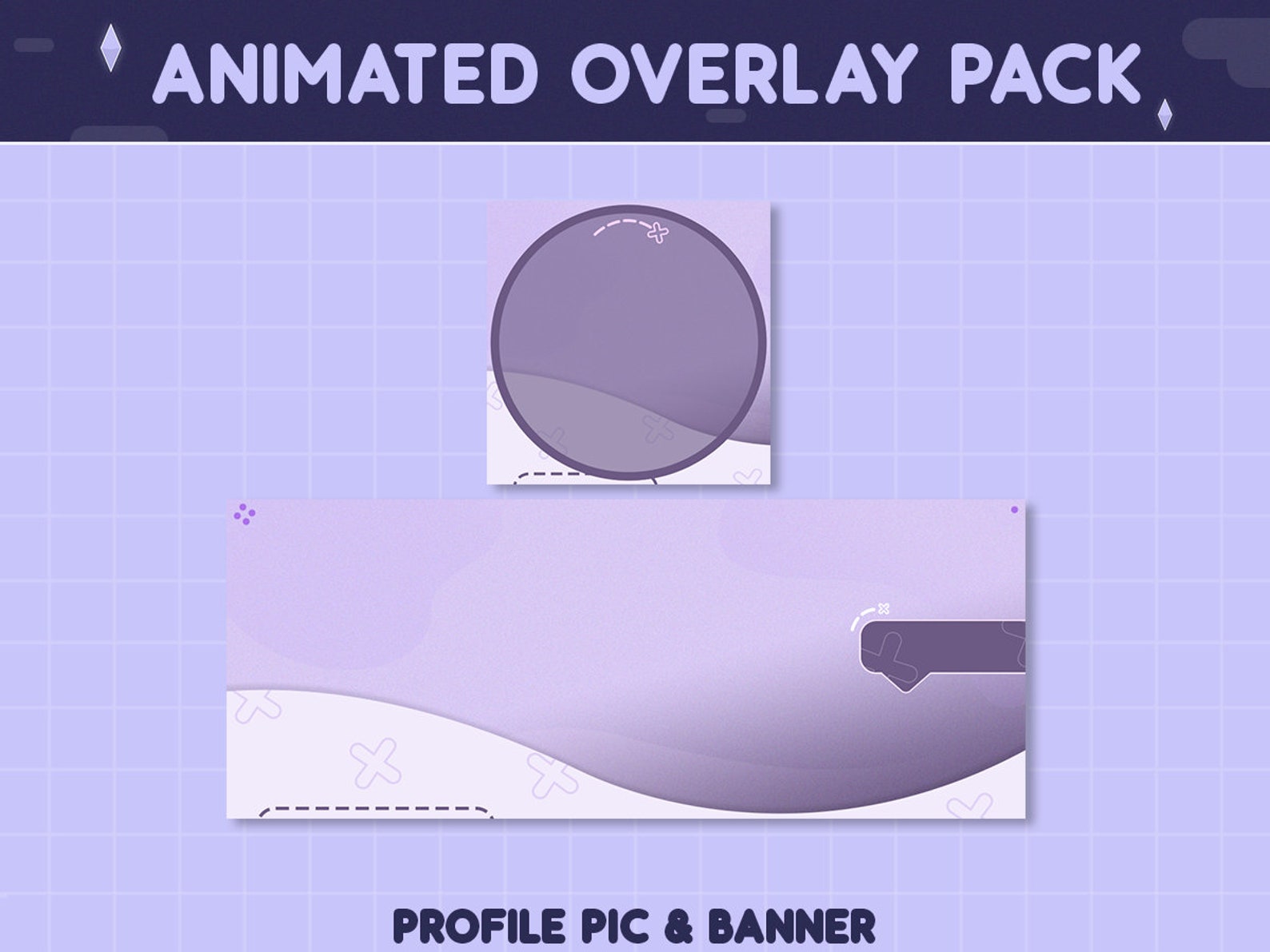 Animated Twitch Purple Overlay Windows 98 Stream Package - Etsy