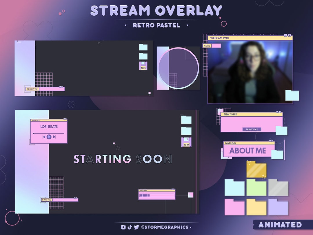 Animated 8bit Disk Overlay | Computer Stream Package | Windows Twitch ...