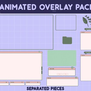 Animated Retro Lofi Overlay Cozy Stream Package - Etsy