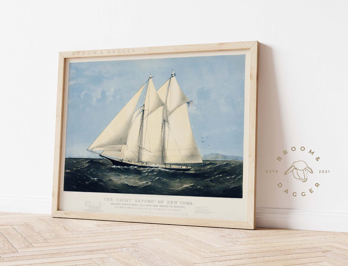 Vintage Ship Art Ship Art Wall Art Printable Coastal Wall - Etsy
