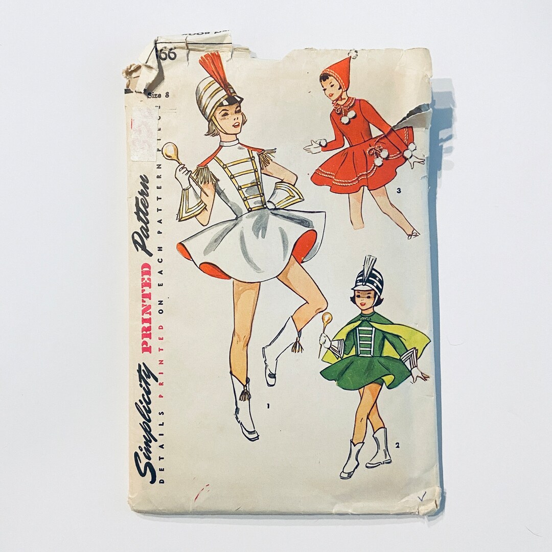 1960s Marching Band Skater Outfit Sewing Pattern. Skate - Etsy