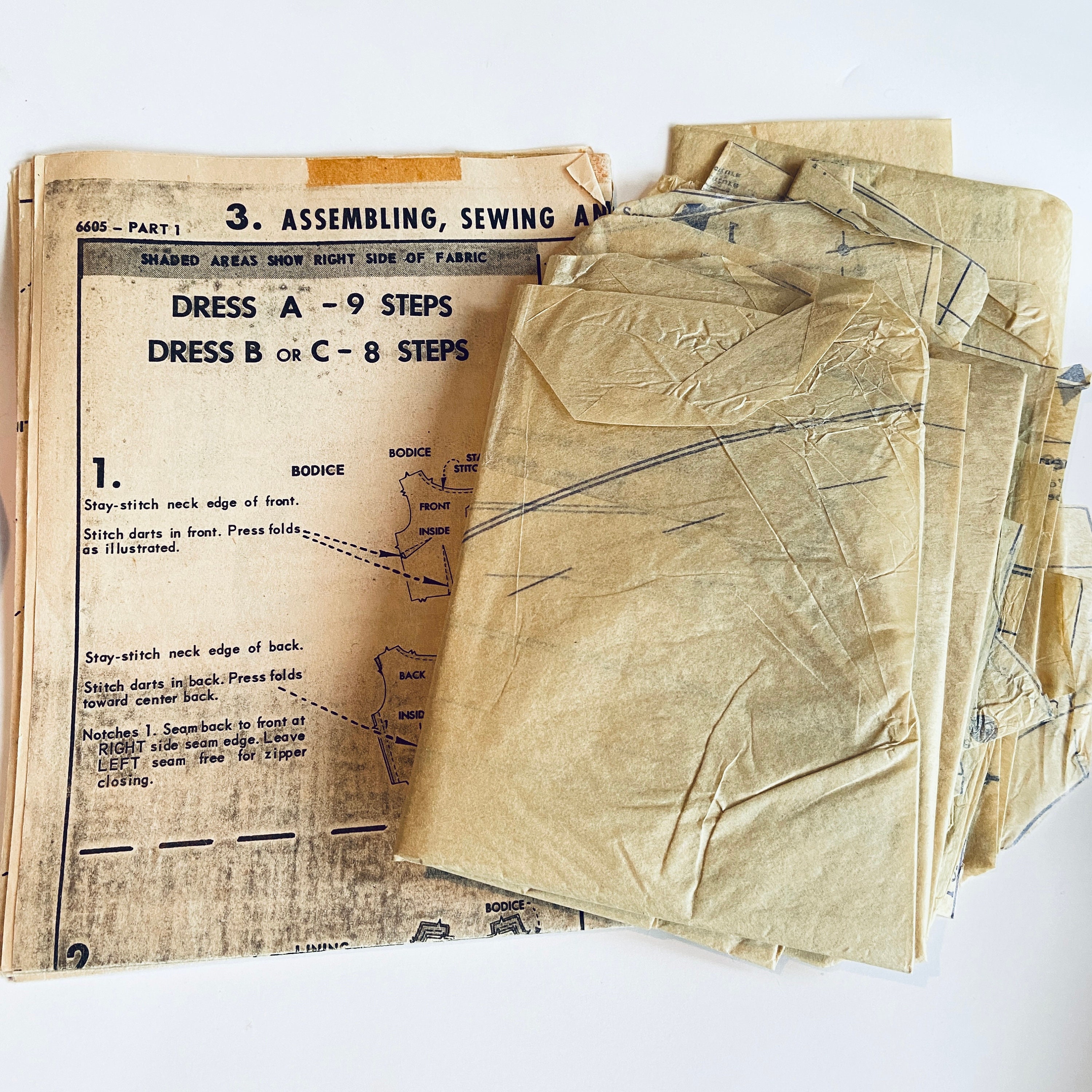 1960s 50s Vintage Modest Wedding Dress Sewing Pattern. Formal or Party ...