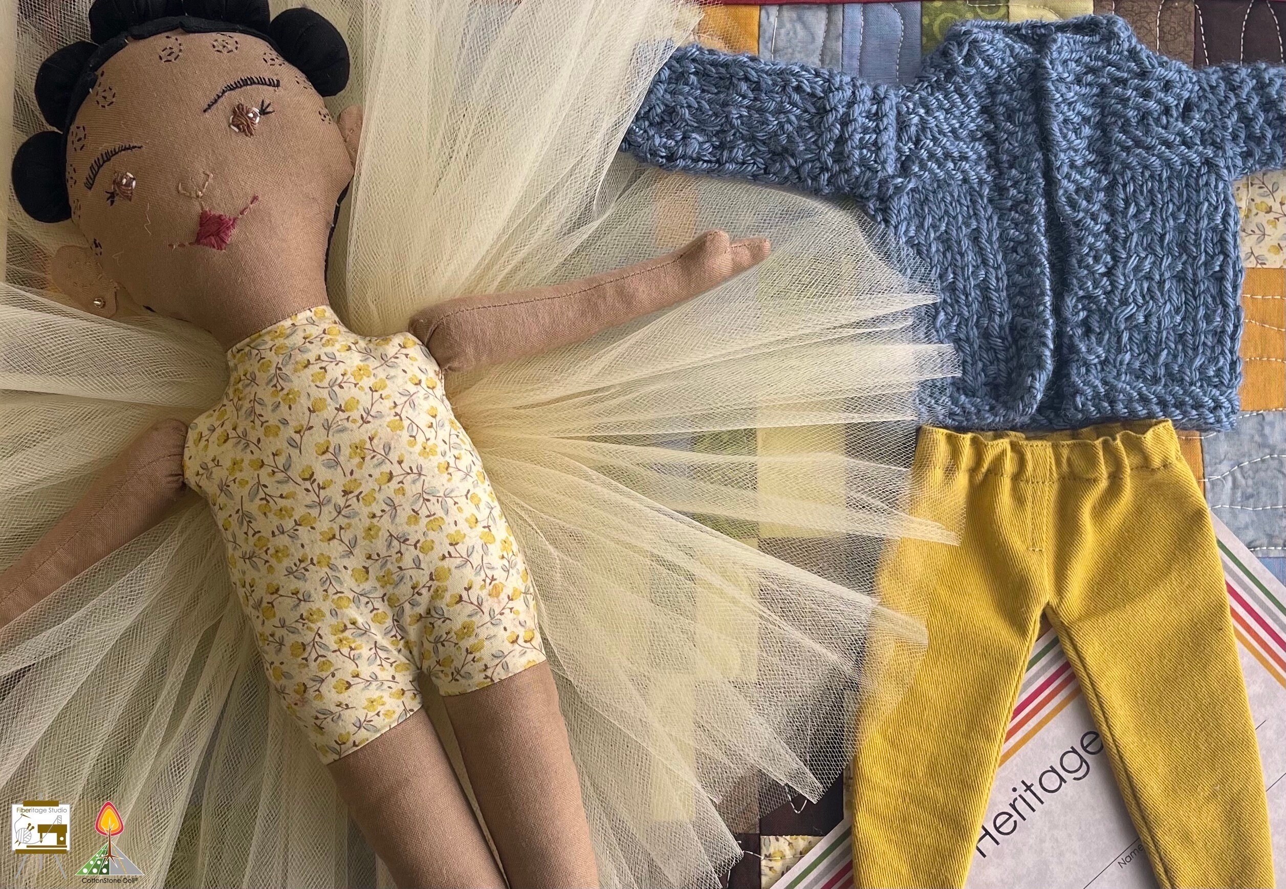 CUSTOM * Handmade * Cloth Doll With Quilt & Clothing - Etsy