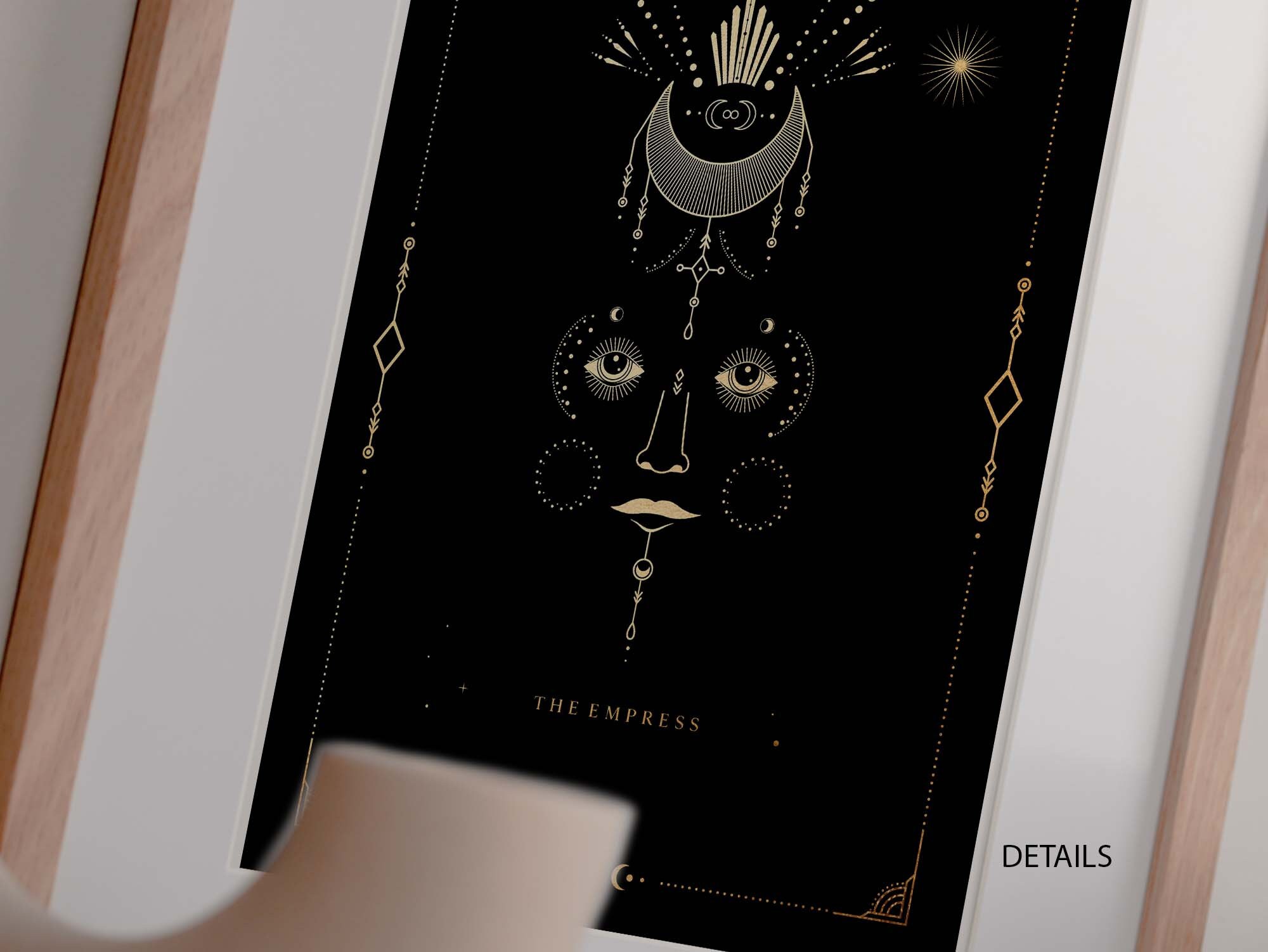 The Empress Art Print Tarot Wall Decor Celestial Decor Moon Etsy