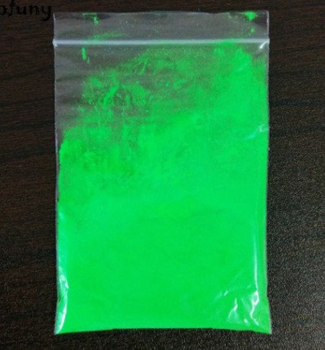 Green Neon Fluorescent Mica Pigment Powder 3g-150g, Epoxy Resin, Nail ...