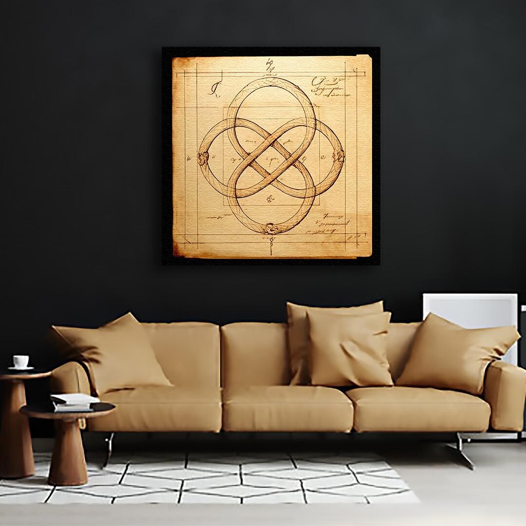 Leonardo Da Vinci Infinity Symbol Sketch 01 Vintage Ouroboros Art Free ...