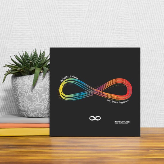 Infinity Symbol Wall Art Canvas Prints Everything is Possible - Etsy