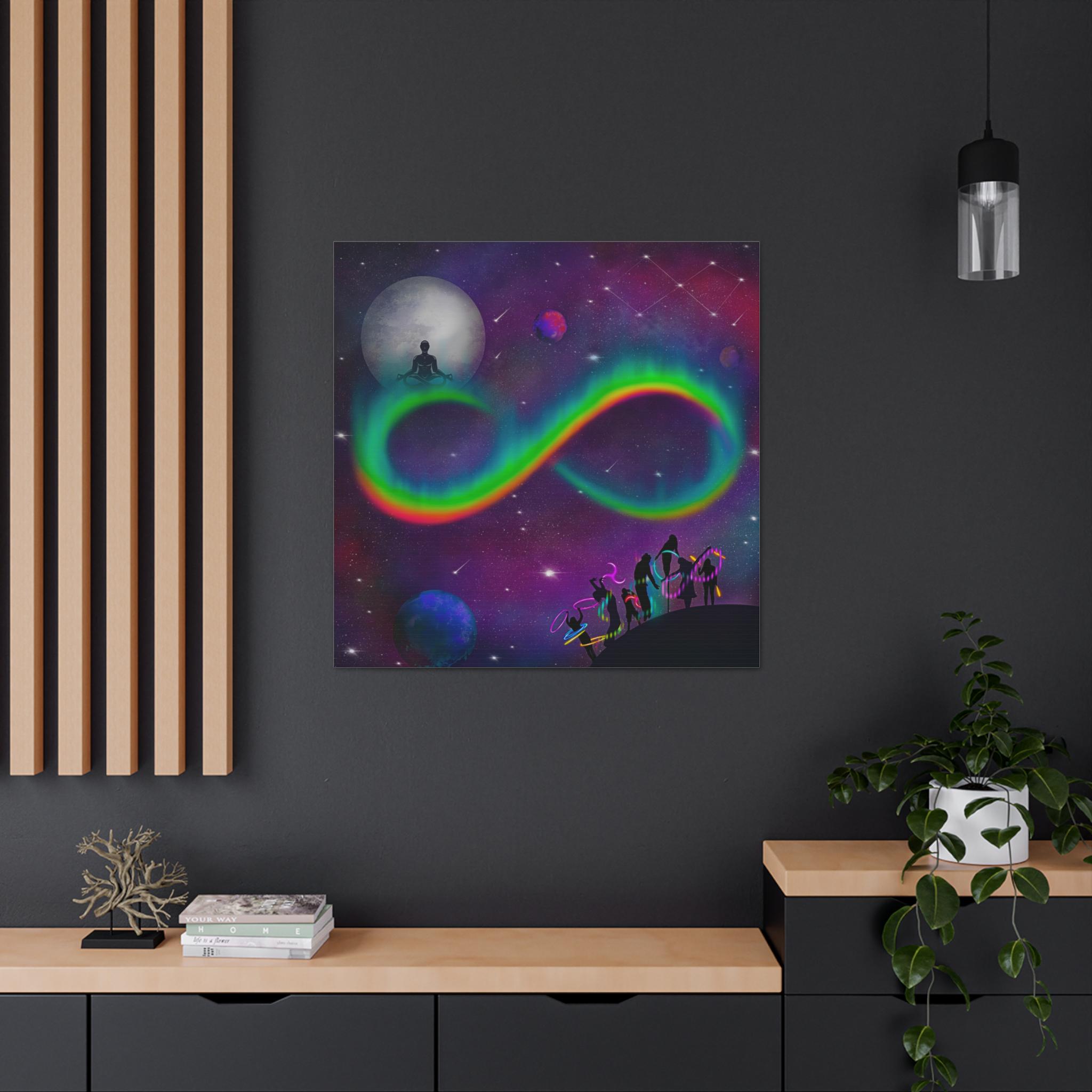 Infinity Flow Arts Canvas Painting, Canvas Art Print, Wall Decor ...