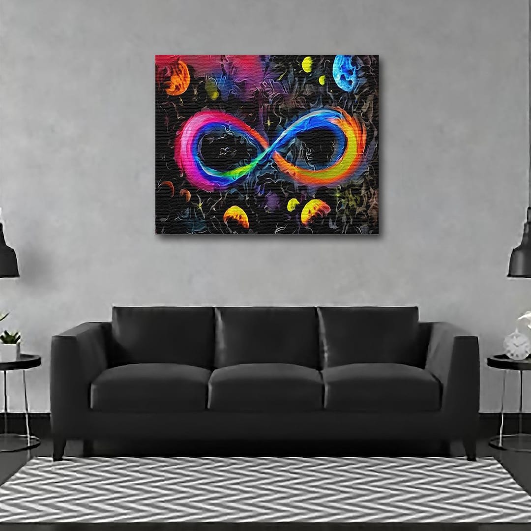 Infinite Galaxy - Textured Infinity Wall Art, Wall Decor, Artistic ...