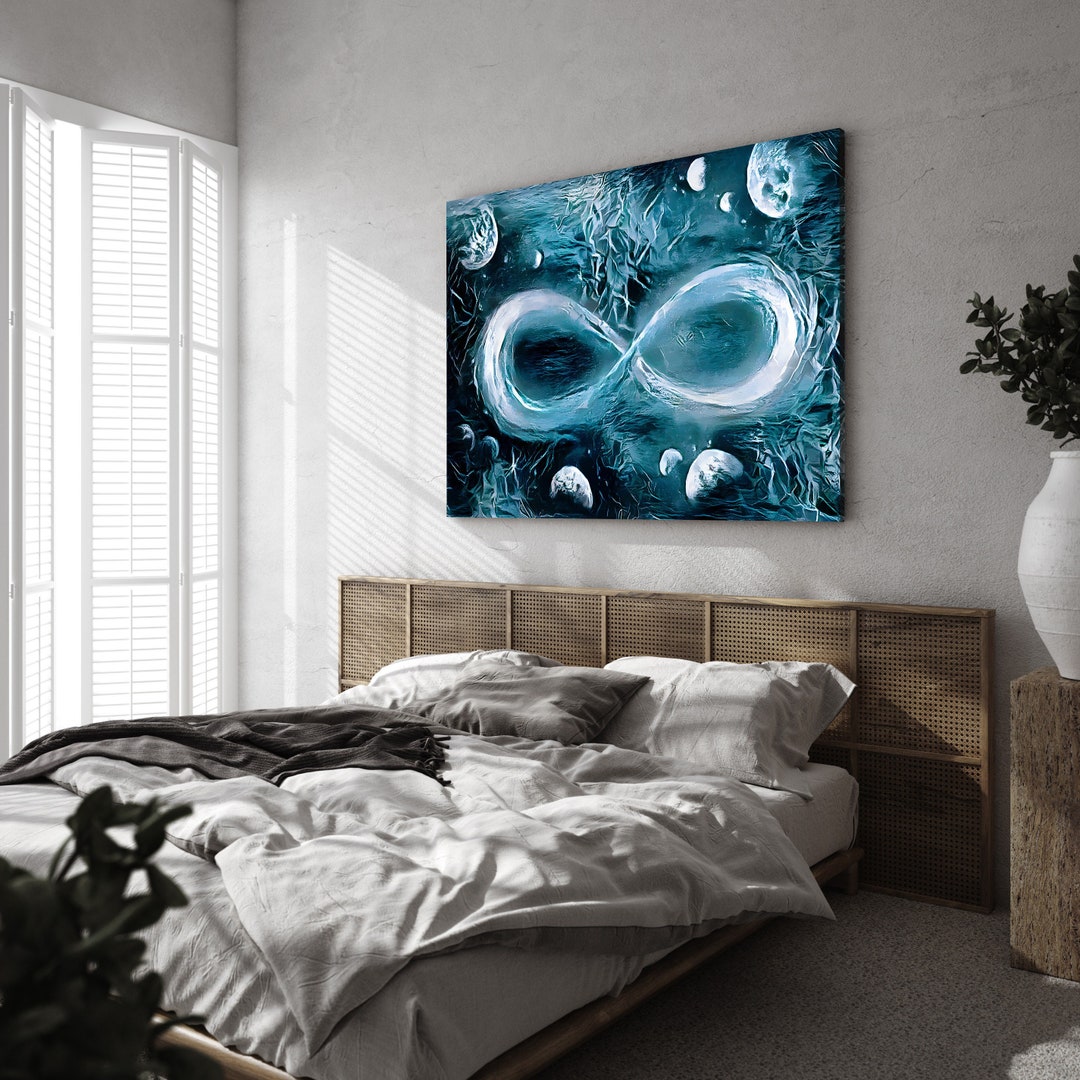 INFINITY SYMBOL, Galaxy Wall ART, Stars Painting, Motivational Signs ...