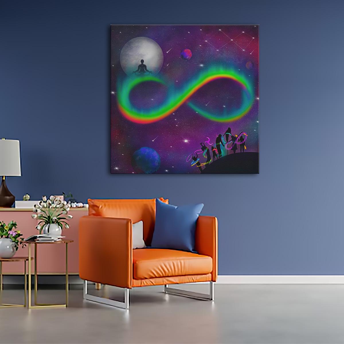 Infinity Flow Arts Canvas Painting, Canvas Art Print, Wall Decor ...