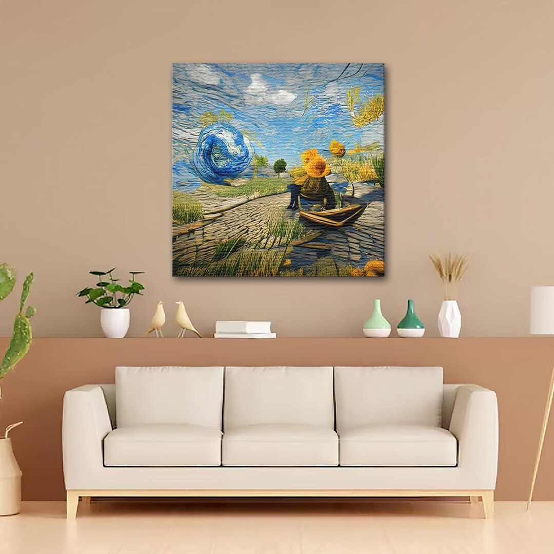 Unreal Infinity Artistic Painting Canvas Art Print, Wall Decor, Canvas ...