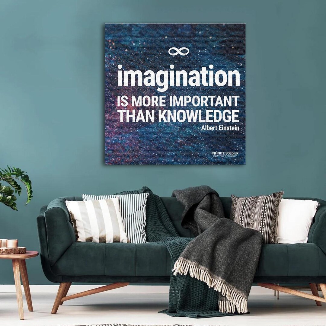 Imagination Square Mounted Canvas Poster - Etsy