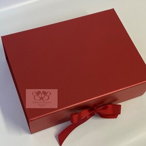 Luxury Red Gift Box With Ribbon Christmas Gift Box Proposal Gift Box ...