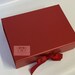 Luxury Red Gift Box With Ribbon Christmas Gift Box Proposal Gift Box ...