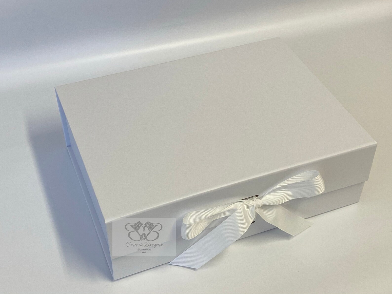 Large White Gift Box with Ribbon Luxury Rose Gold Gift Box | Etsy