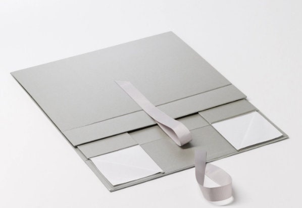 Large Silver Gift Box With Ribbon Luxury Silver Gift Box - Etsy