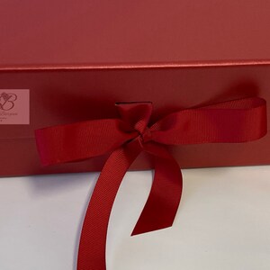 Luxury Red Gift Box With Ribbon Christmas Gift Box Proposal Gift Box ...