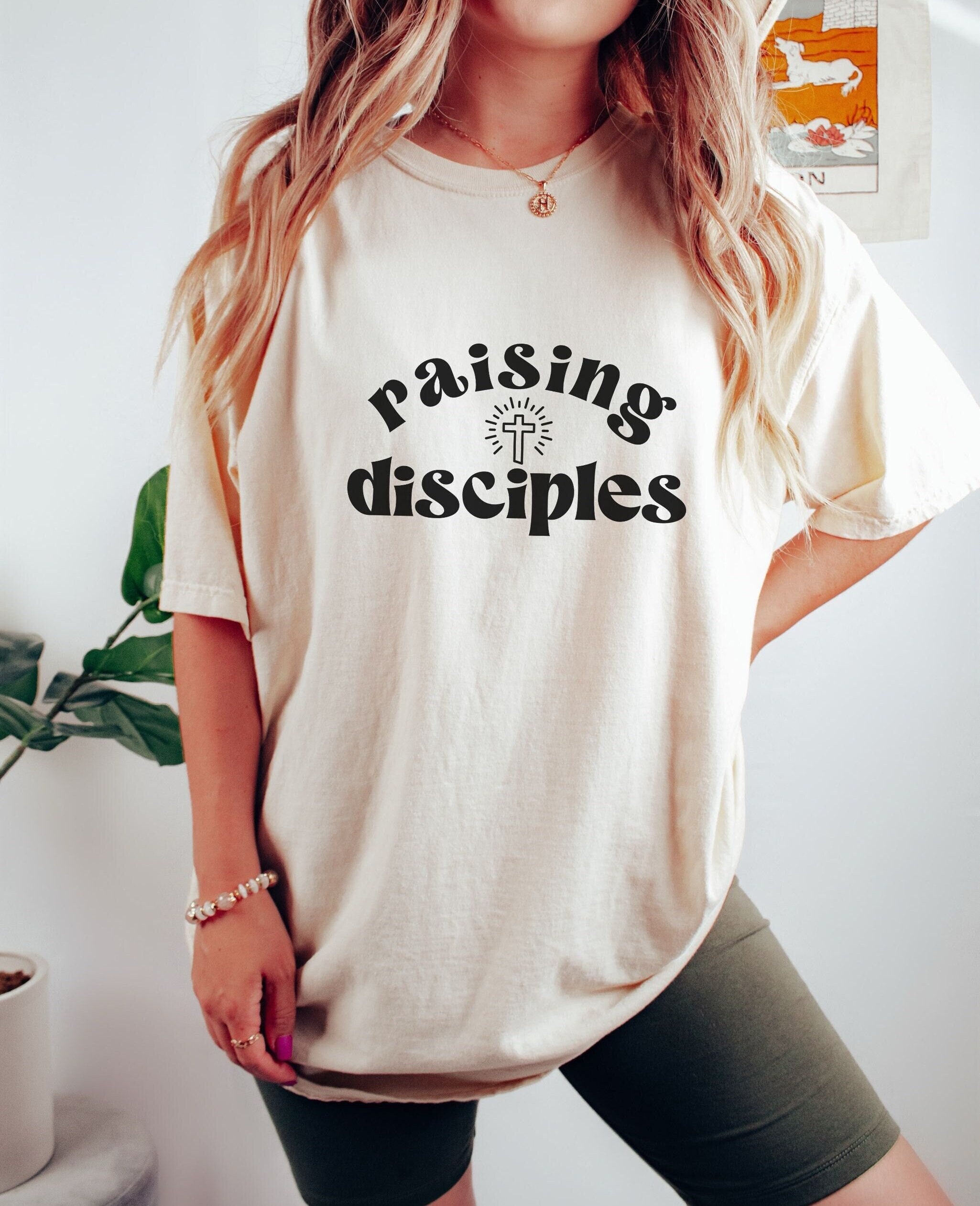 Comfort Colors Christian Mom Shirt Raising Disciples T-shirt Womens ...
