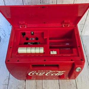 Vintage Coca-cola Cooler Portable AM/FM Radio & CD Player - Etsy