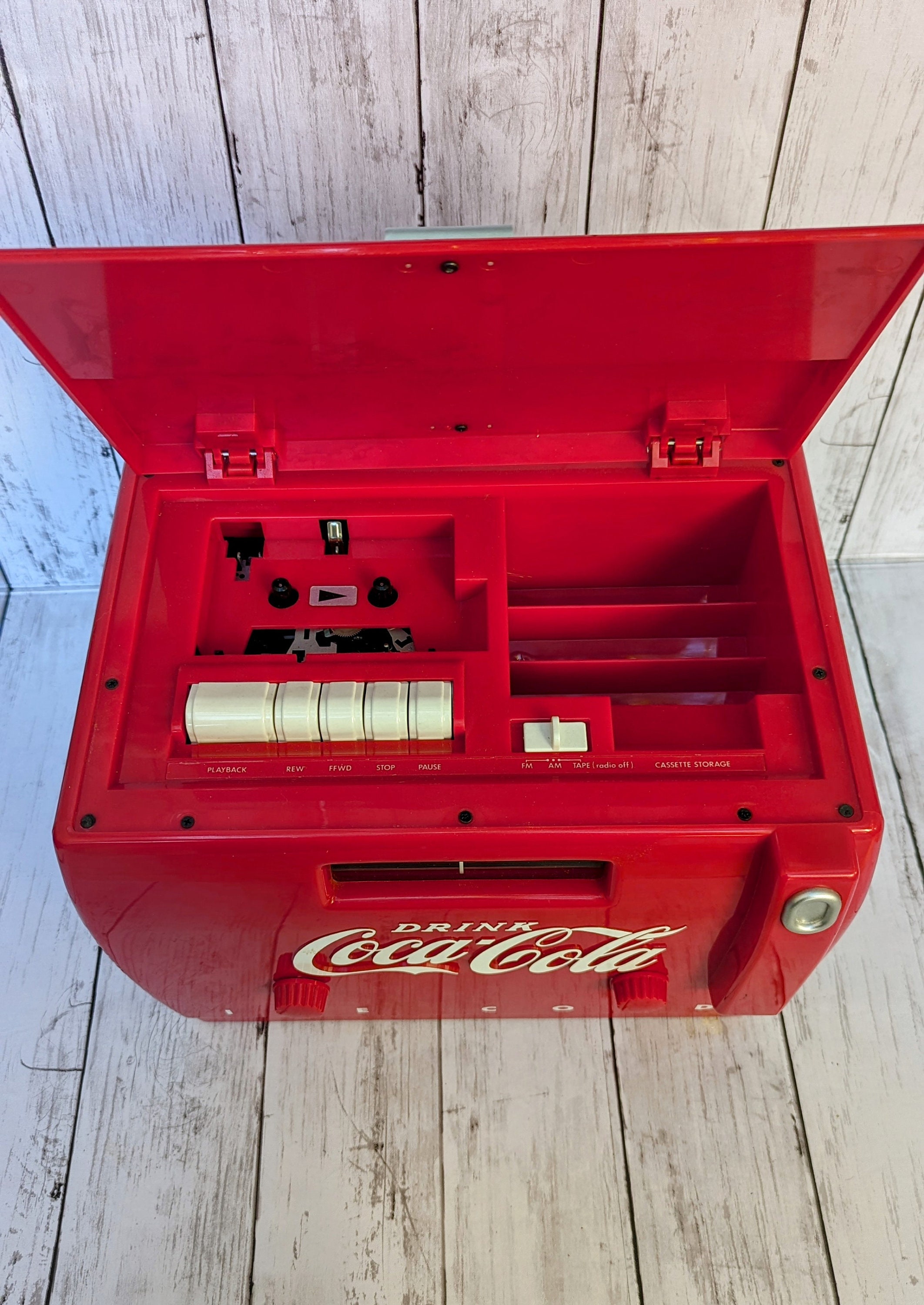 Vintage Coca-cola Cooler Portable AM/FM Radio & CD Player - Etsy