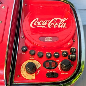 Vintage Coca-cola Cooler Portable AM/FM Radio & CD Player - Etsy