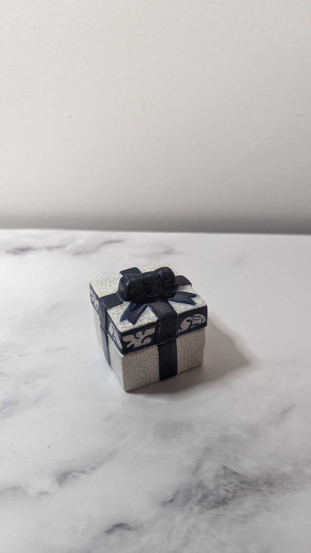 Vintage Small Porcelain Gift Box - Etsy