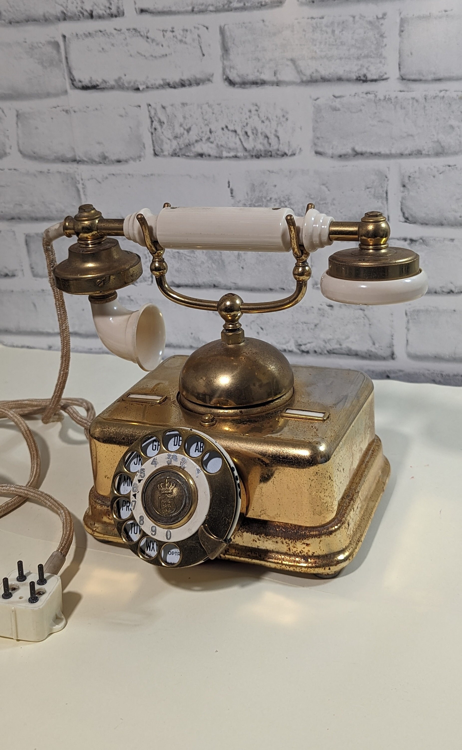 Antique 1920's French Style Boudoir Rotary Telephone Made in Denmark - Etsy