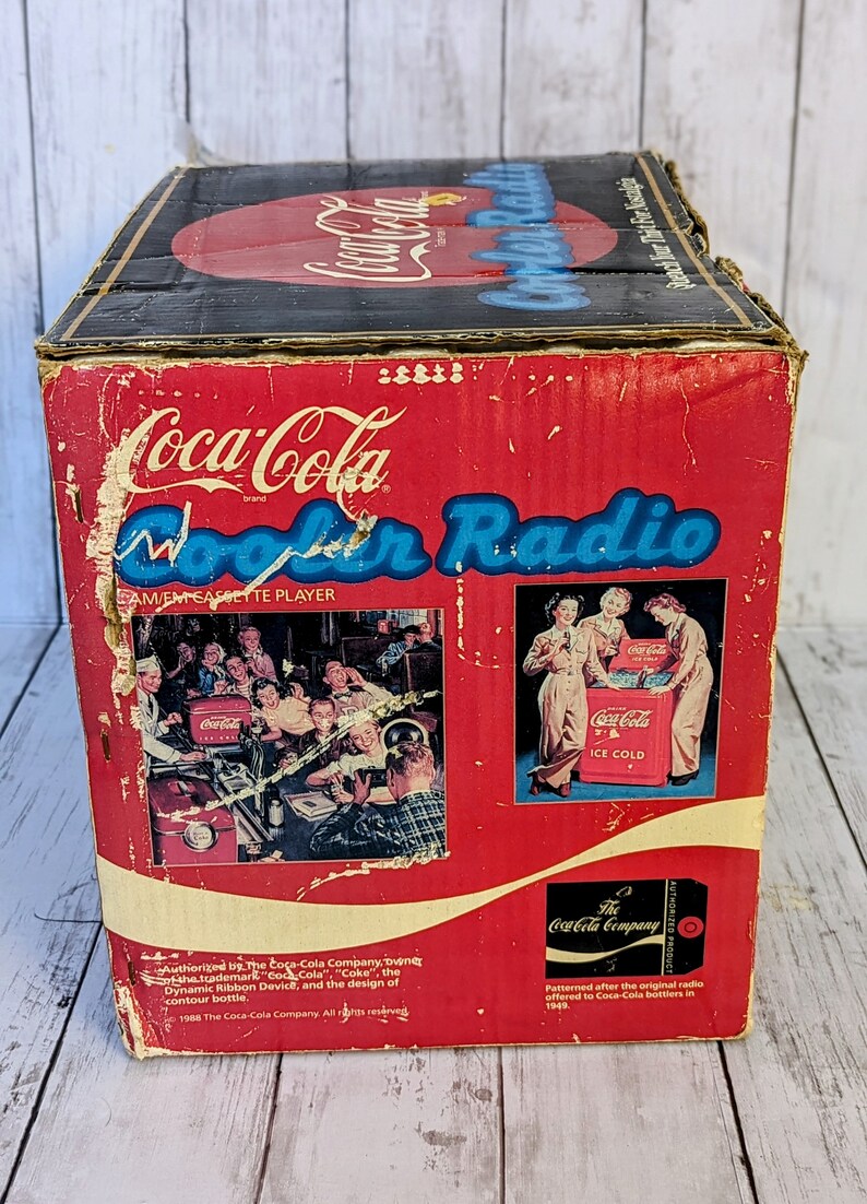 Vintage Coca-cola Cooler Portable AM/FM Radio & CD Player - Etsy