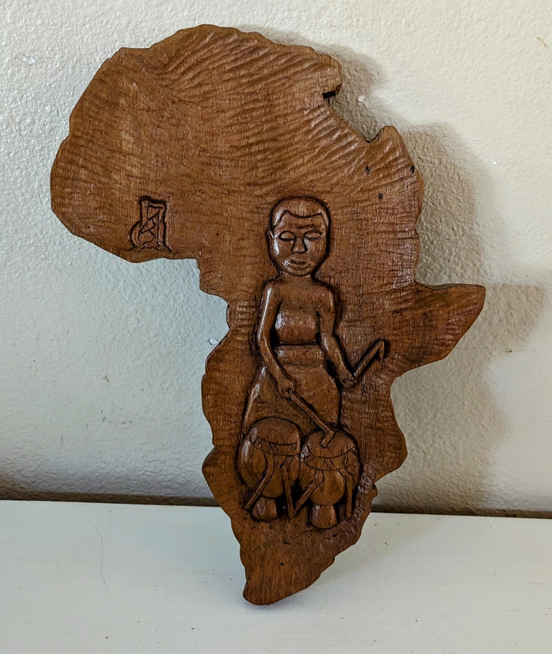 Hand Carved Wood African Continent Ethnic Storyboard Carving - Etsy