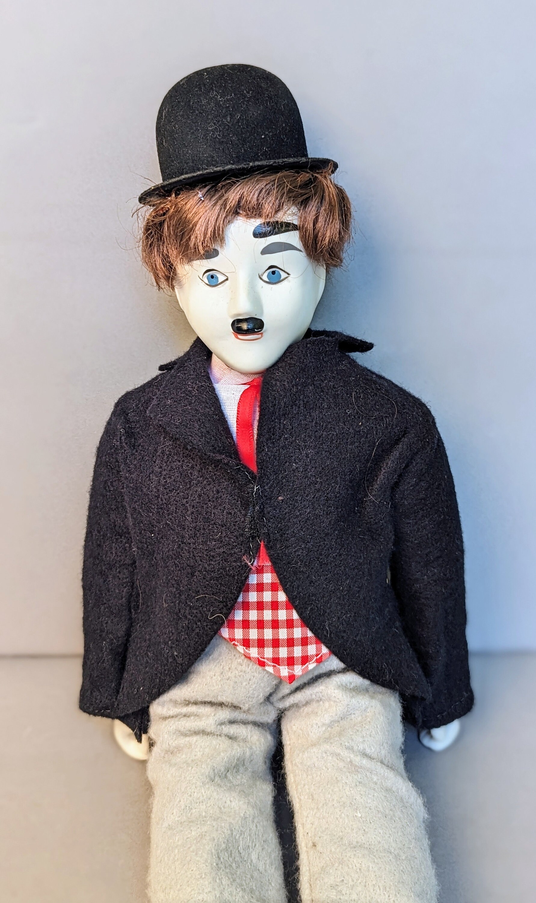 Vintage Collectibles Porcelain Charlie Chaplin Hand Painted Doll - Etsy