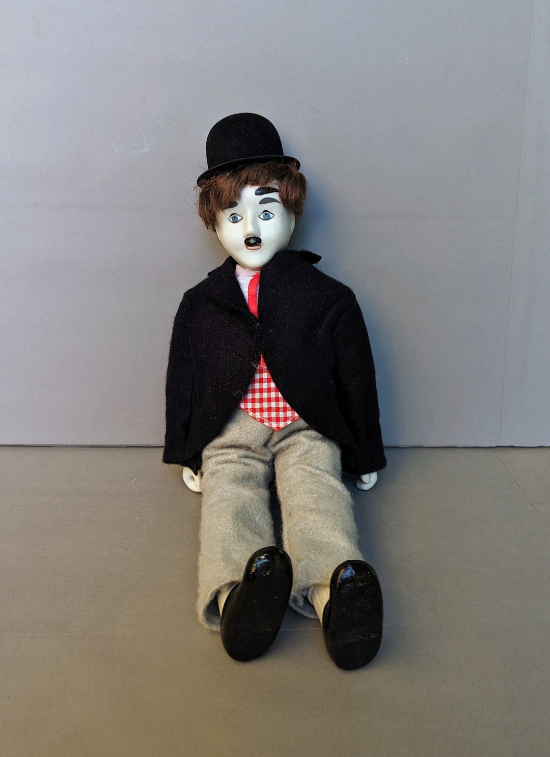 Vintage Collectibles Porcelain Charlie Chaplin Hand Painted Doll - Etsy