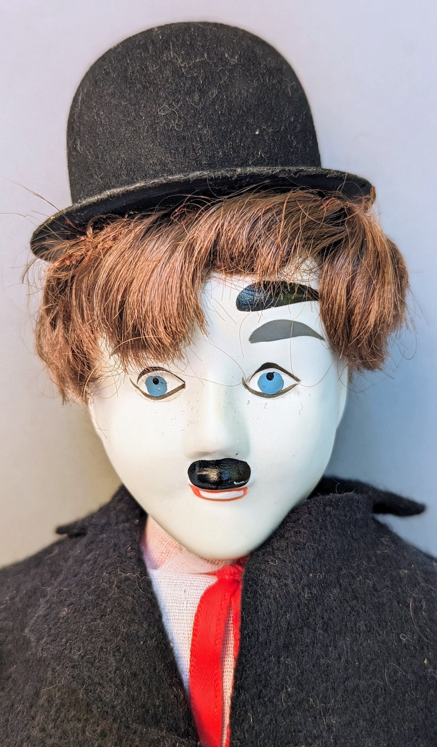 Vintage Collectibles Porcelain Charlie Chaplin Hand Painted Doll - Etsy