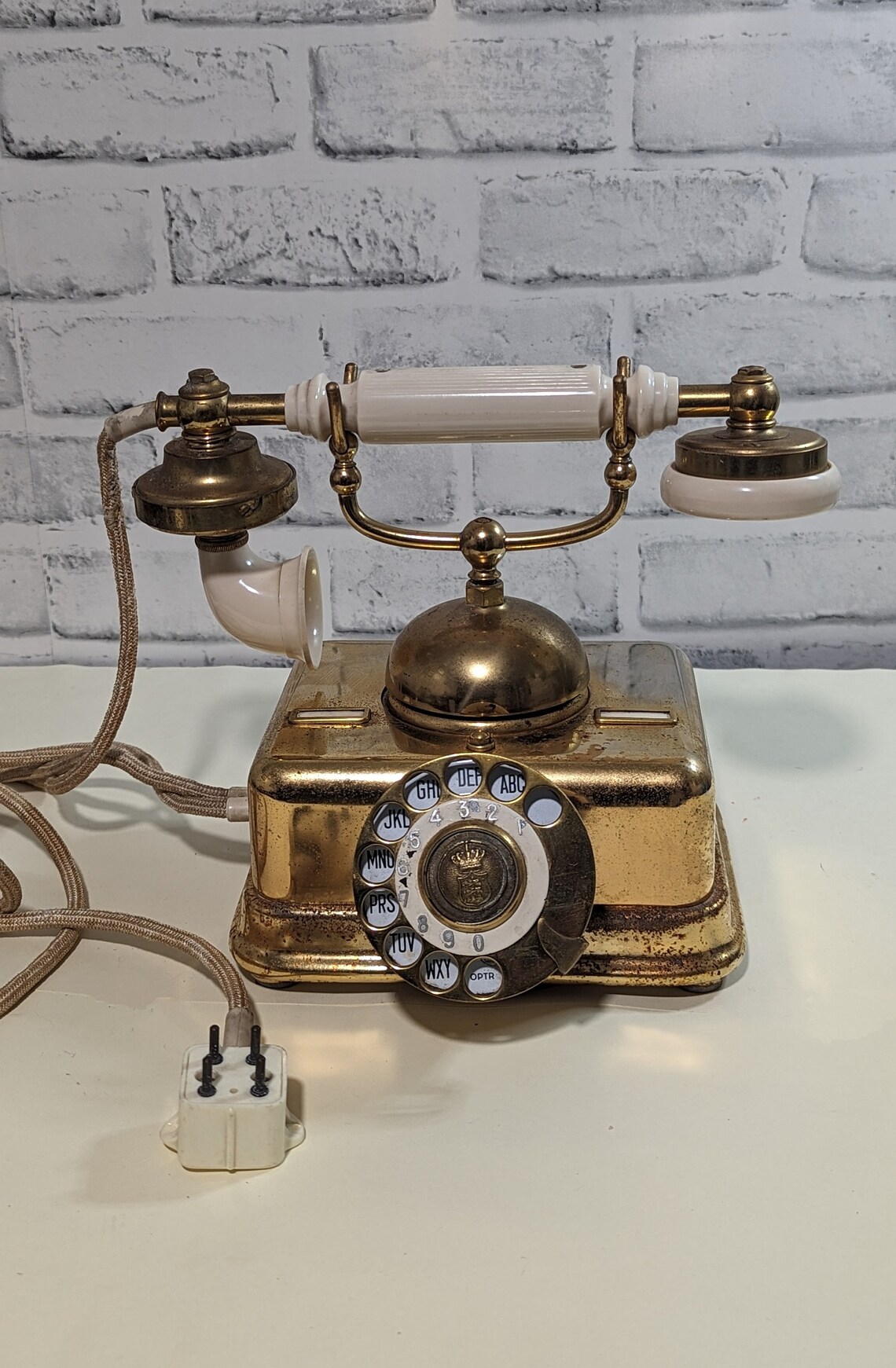 Antique 1920's French Style Boudoir Rotary Telephone Made in Denmark - Etsy