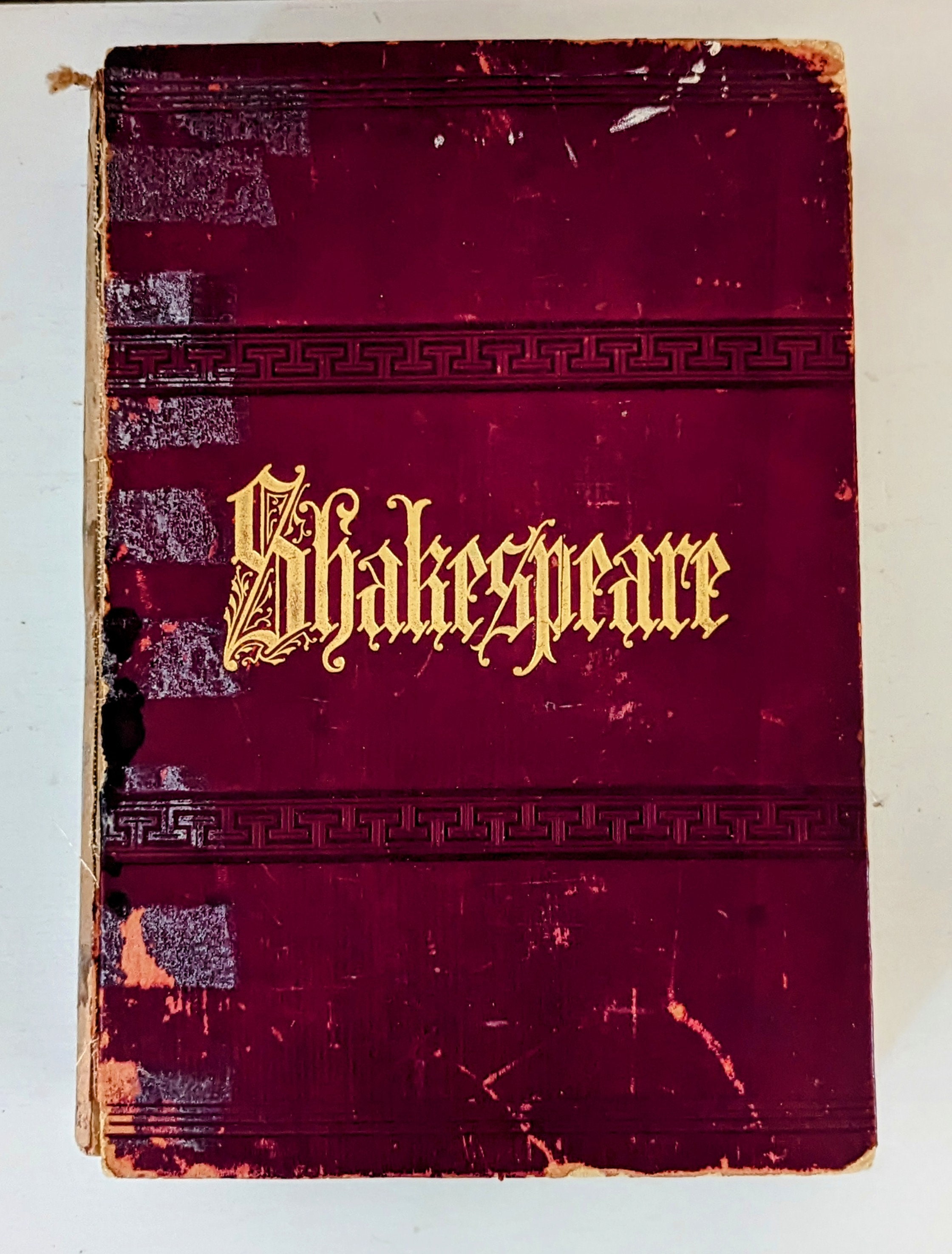 Antique Shakespeare Complete Works Book 1878 Avon Edition Illustrated ...