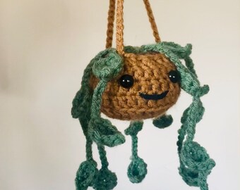 Car Fern Crochet PATTERN by Pamelambie Car Plant - Etsy