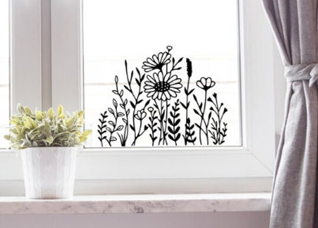 Daisy Flower Decal, Boho Car Decal, Gift for Plant Lovers, Plant Lover ...