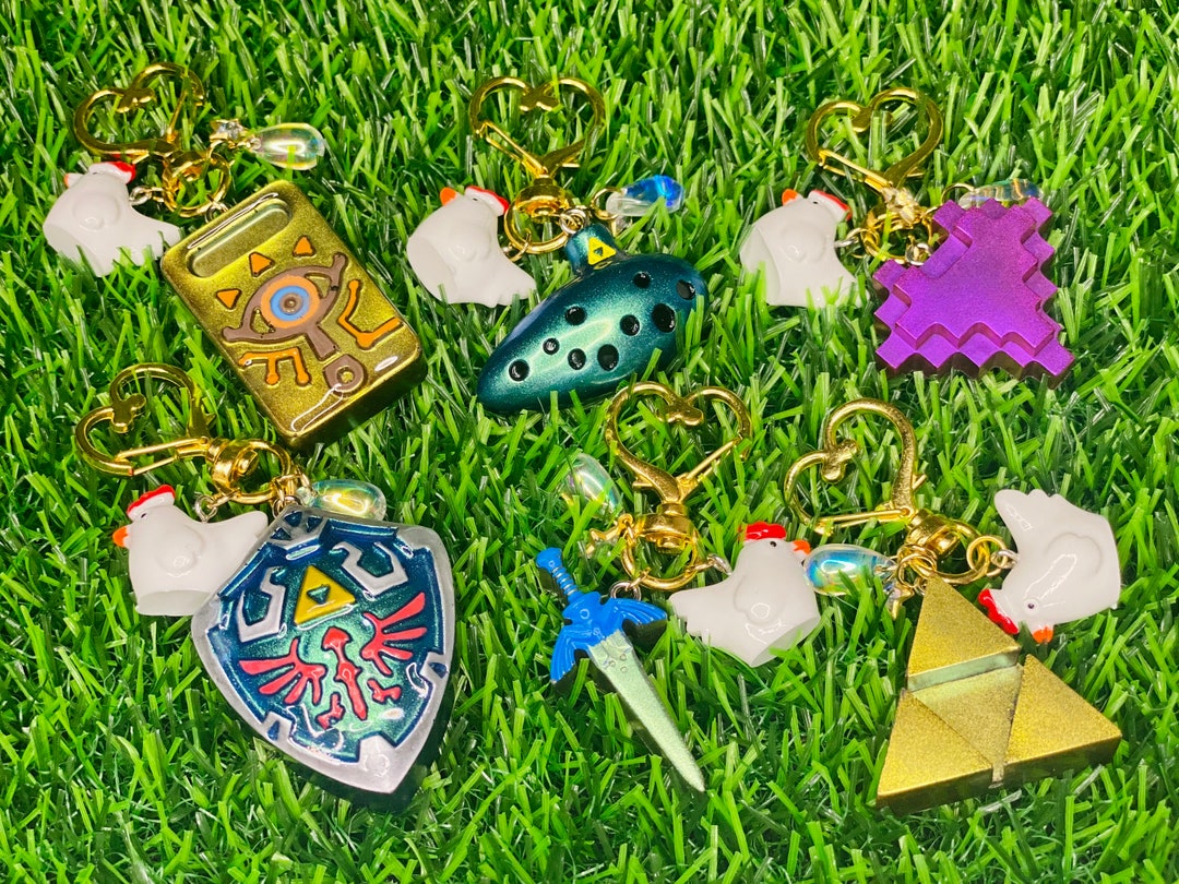 Legend of Zelda Inspired Keychain Resin Charm - Etsy
