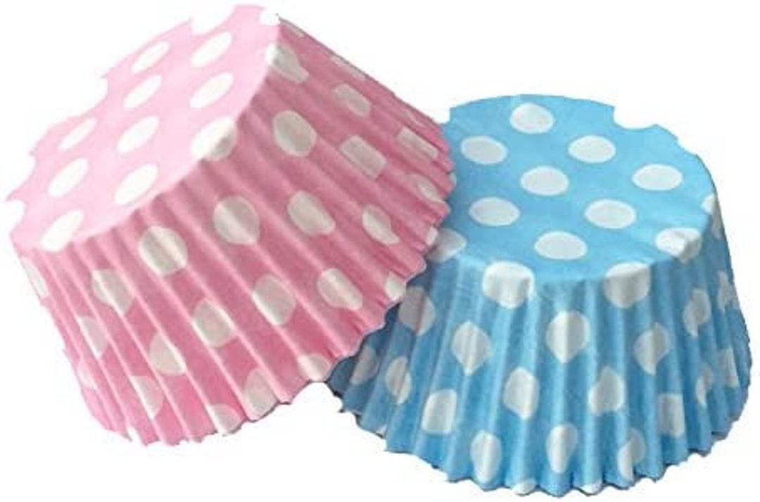 24 Babyshower / Gender Reveal Case Cases- 12 Baby Pink Polka Dot & 12 ...