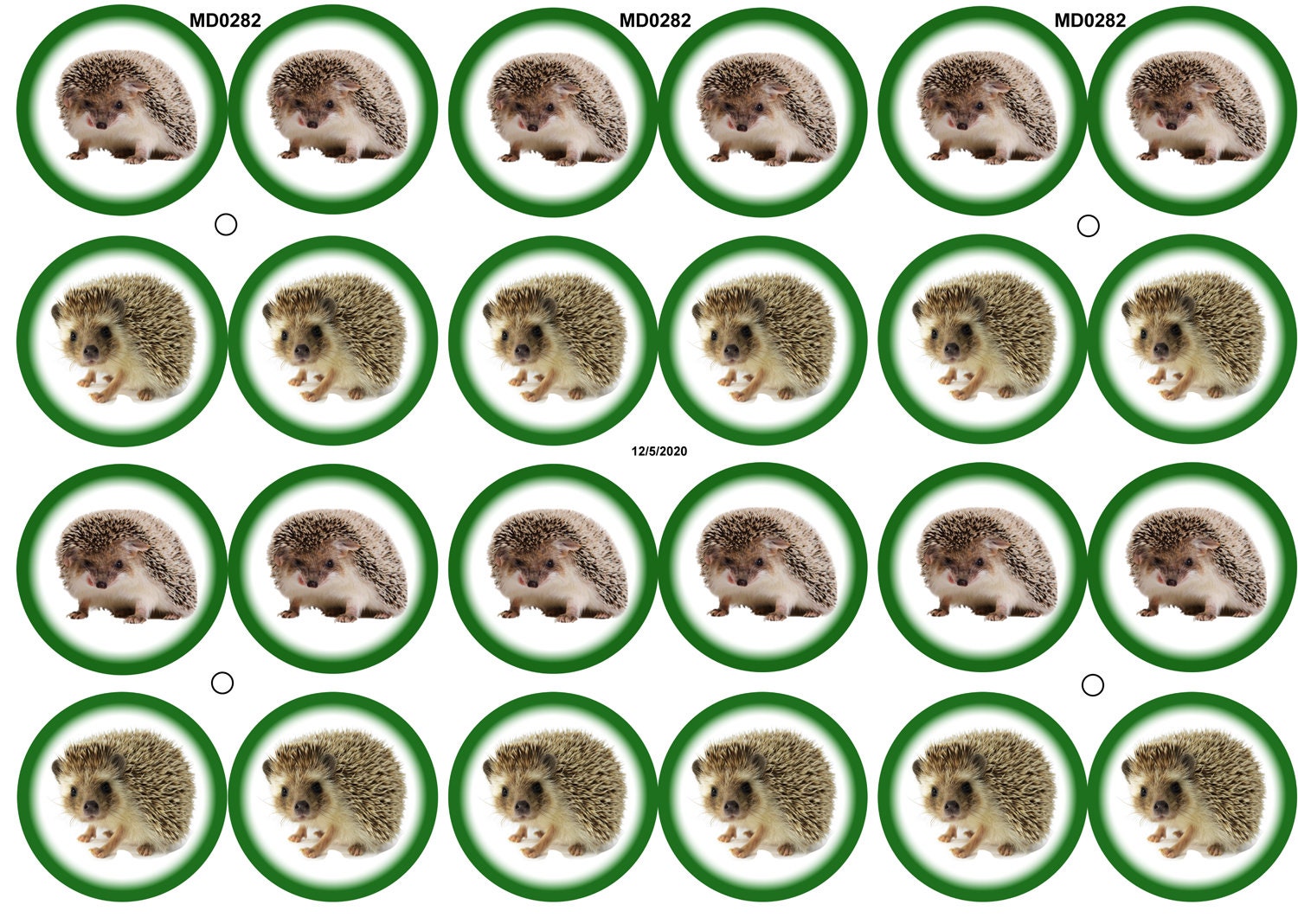 24 Hedgehog Toppers- Edible, Pre Cut & Made in the UK - Etsy