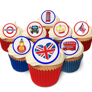24 London Cake Toppers- Edible, Pre Cut & Made in the UK - Etsy