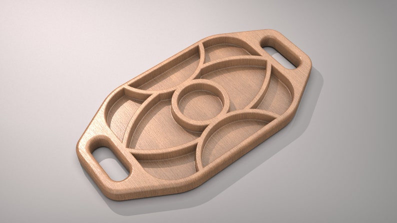 Serving Tray CNC Files 3D STL File and Vector Files dxf, Svg, Eps, Pdf ...