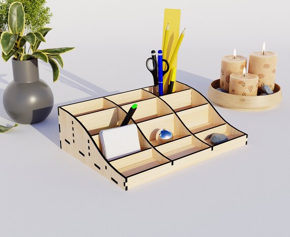 Organizer Storage and Display Unit Laser Cut Files CNC - Etsy