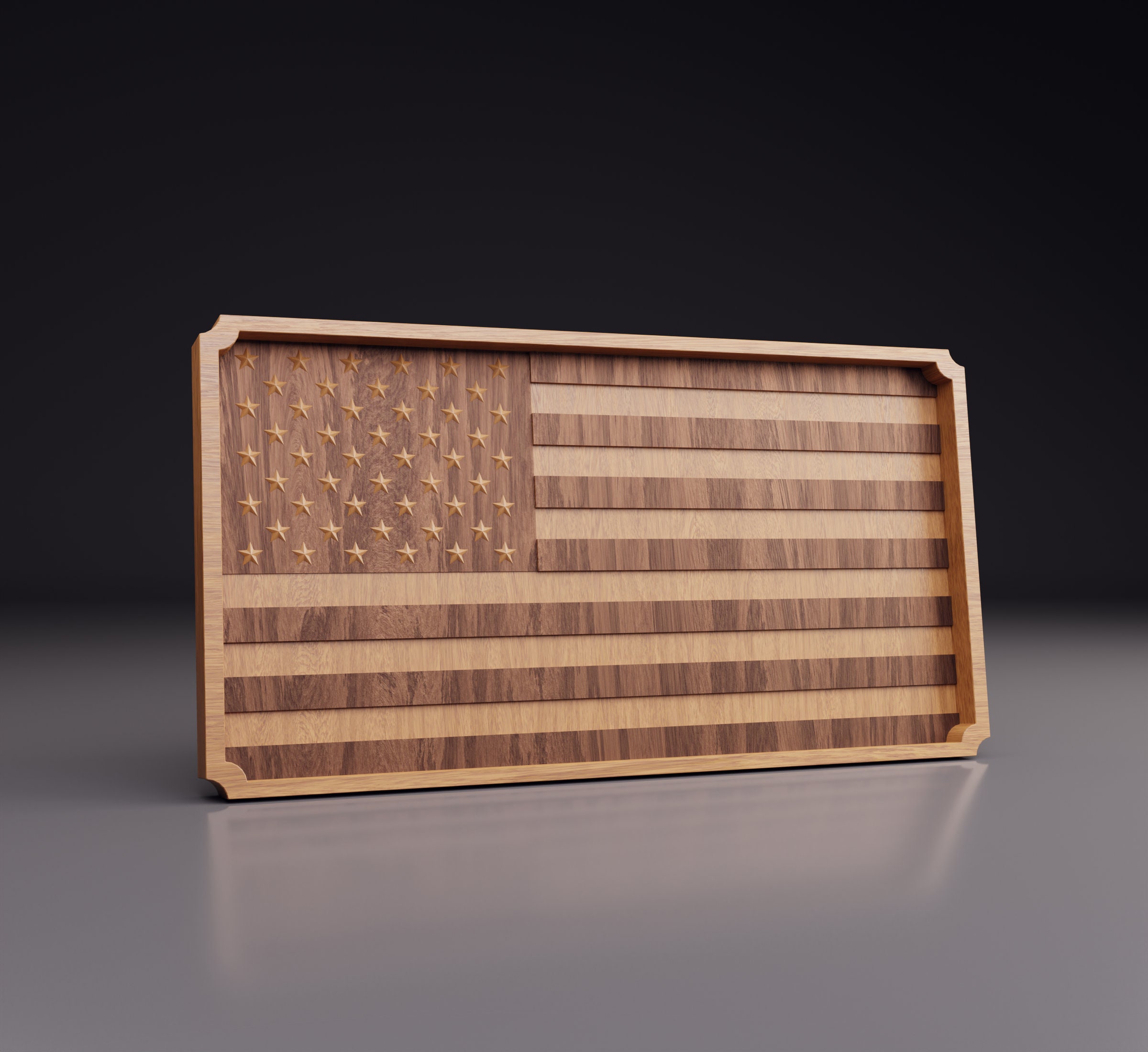 US Flag Bundle- CNC Files for Wood 3D Printing (svg, Dxf, Eps, Ai, Pdf ...