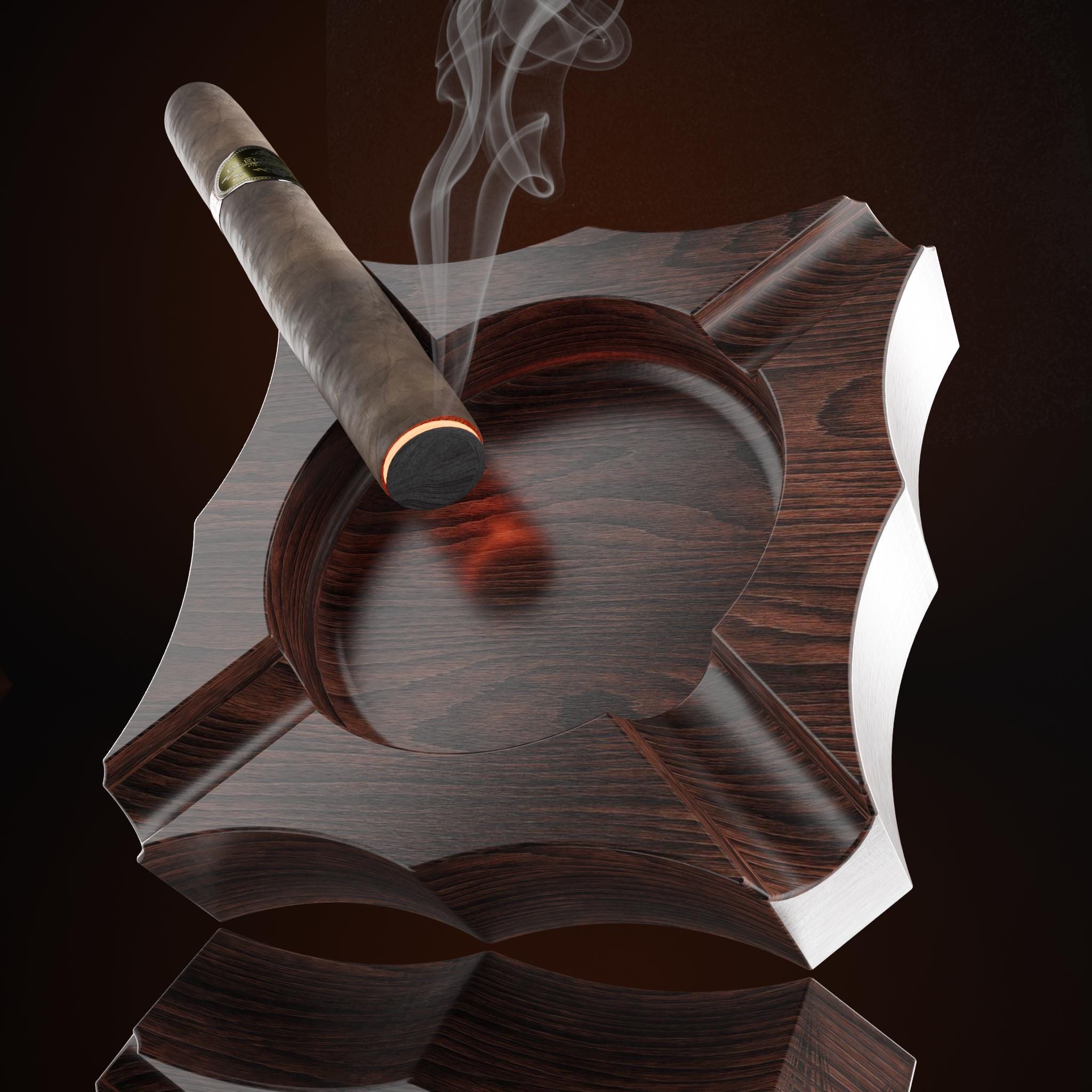 Ashtray V2 - CNC Files for Wood (stl) - Etsy