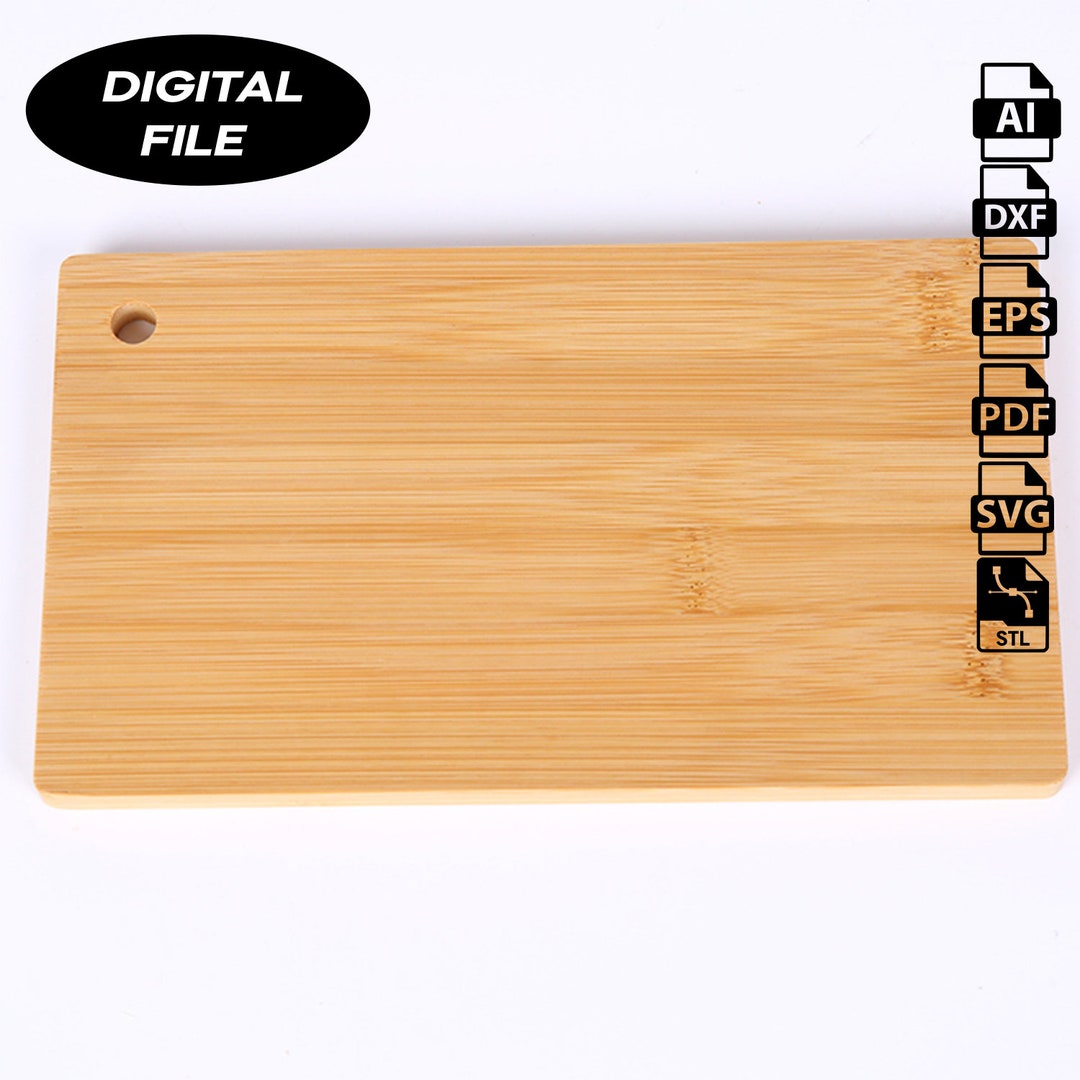 Cutting Board CNC Files for Wood (svg, Dxf, Pdf, Eps, Ai, Stl) - Etsy
