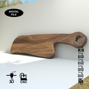 Cutting Board CNC Files for Wood (svg, Dxf, Pdf, Eps, Ai, Stl) - Etsy